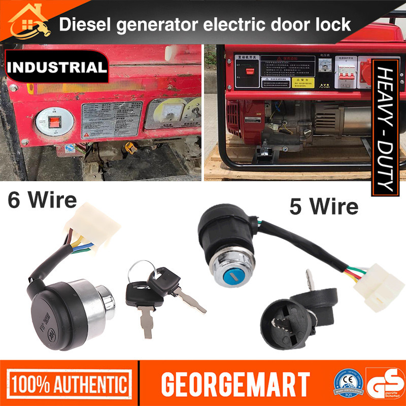 5wires Diesel Generator Start Switch Lgnition Key Switch Generator ...