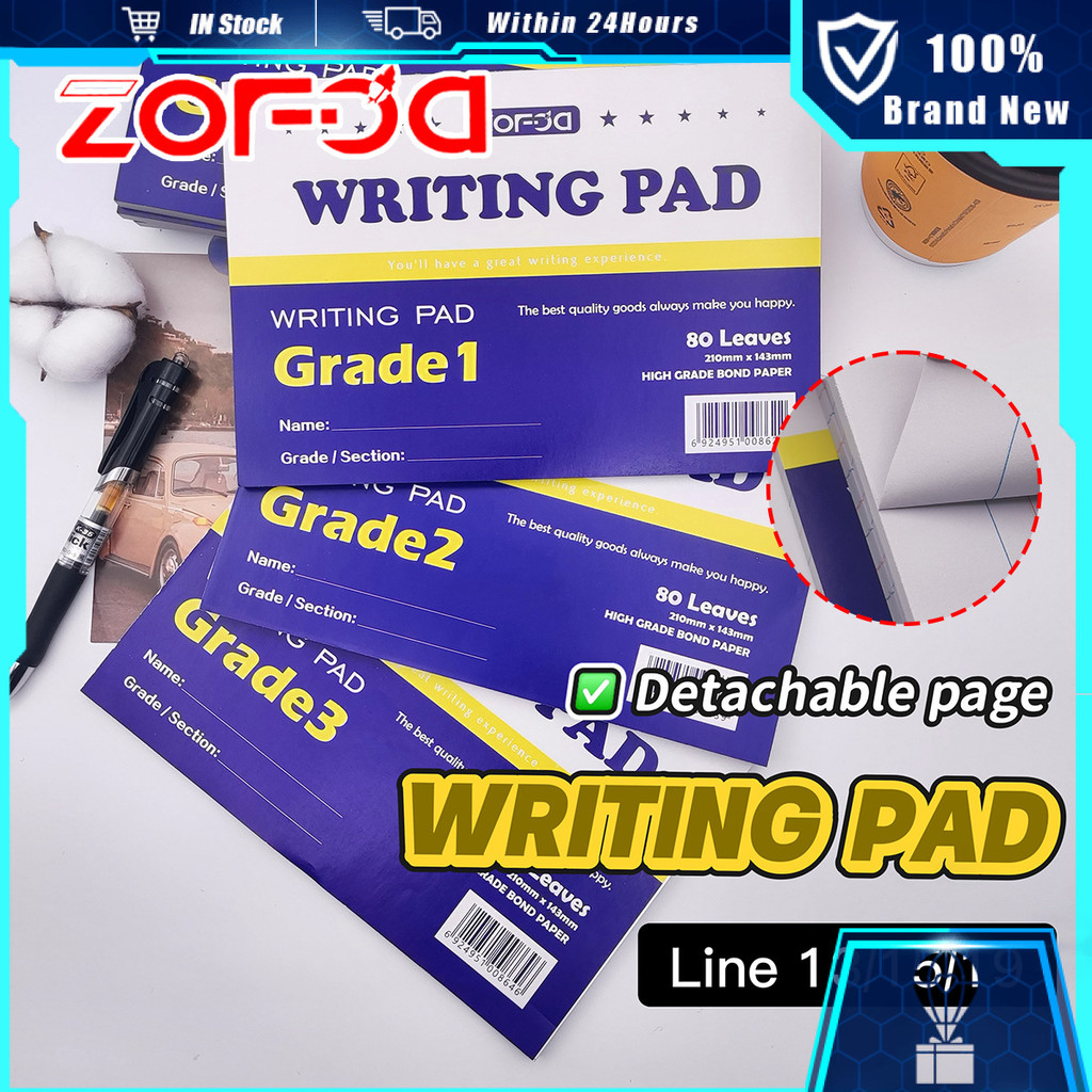 ZOFDA Plastic binding writing pad 80 Sheets high grade bond paper grade ...