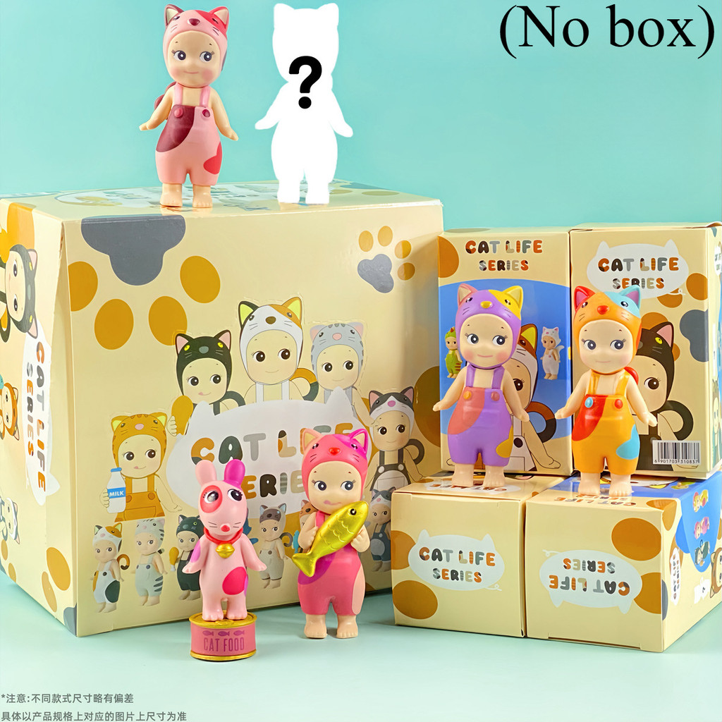 Cat life Series Sonny Angel HIPPERS Lying Down Anime Figures 12pcs ...