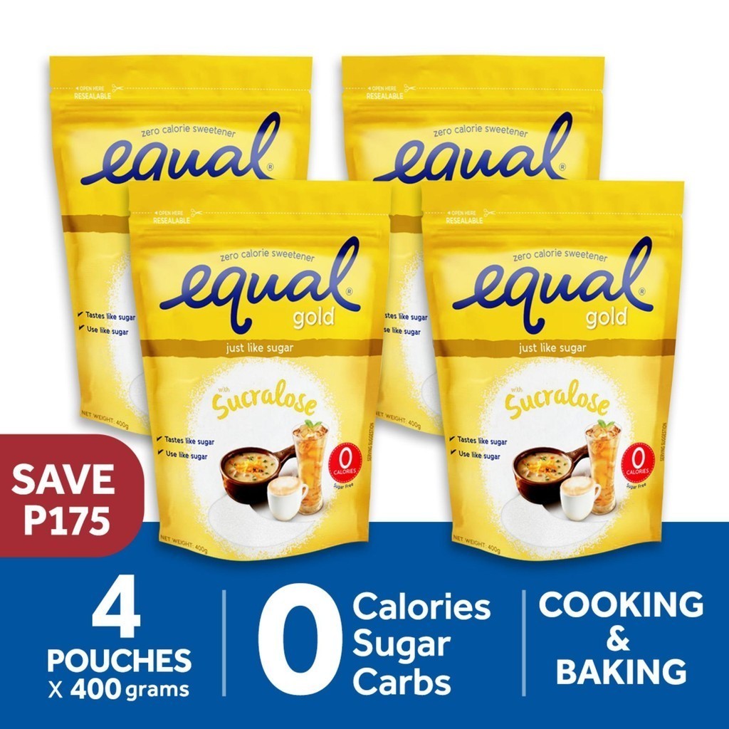 Equal Gold Sugarly Zero Calorie Sweetener 400g - 4 Pack (Keto Diet ...