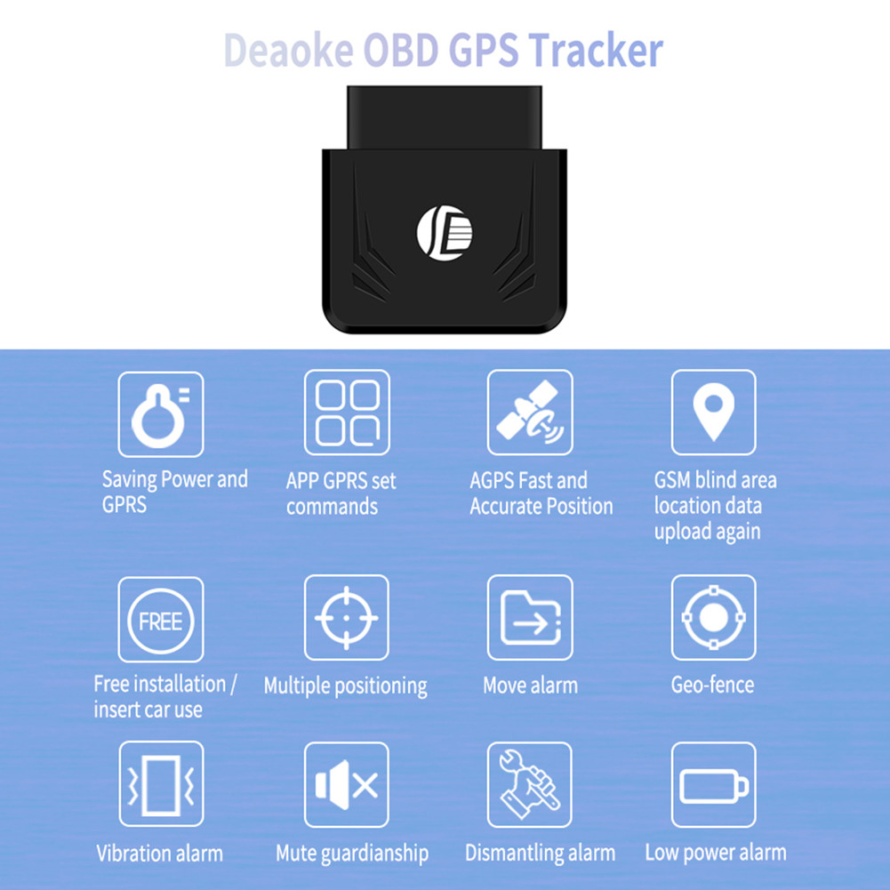 OBD2 16Pin GPS Tracker for Car, Motorcycle, Truck - Real-Time Vehicle ...