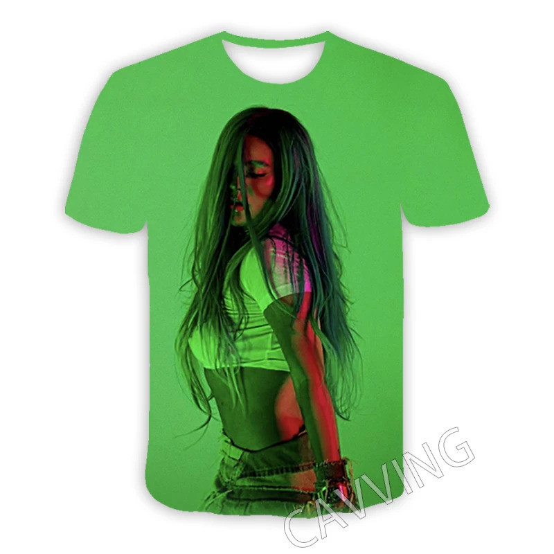 CAVVING 3D Printed Karol G Casual T-shirts Hip Hop T Shirts Harajuku ...