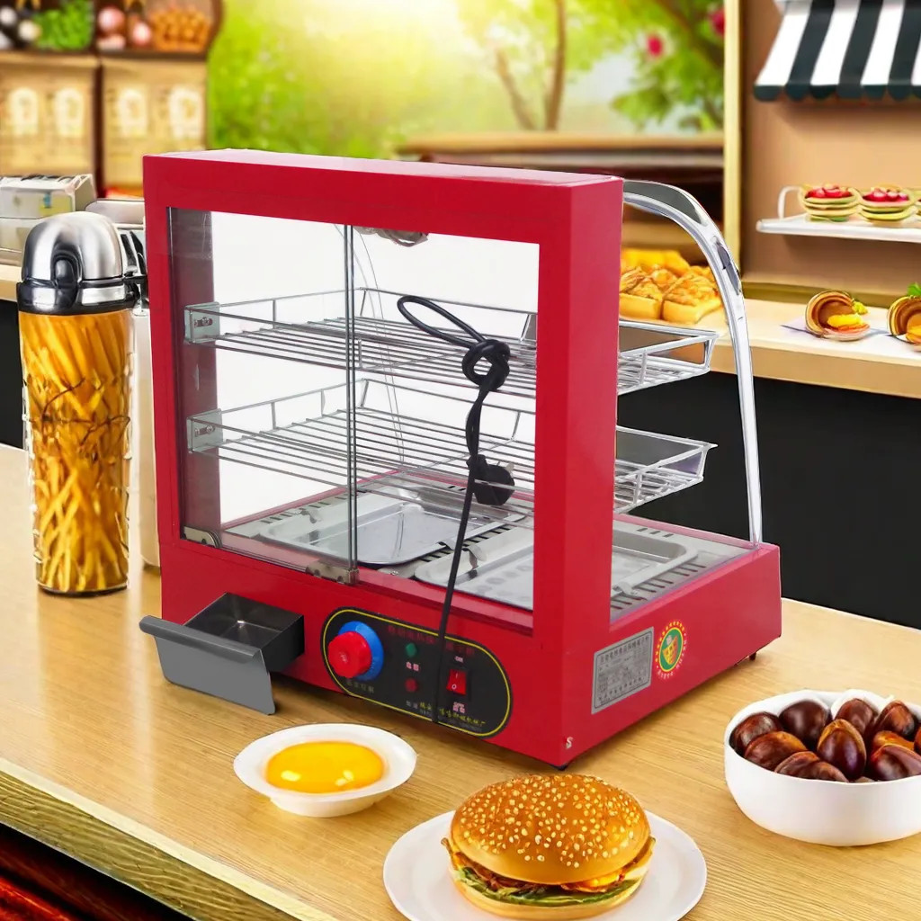 Heavy Duty Food Showcase Food Warmer Glass Showcase Electric Cabinet ...