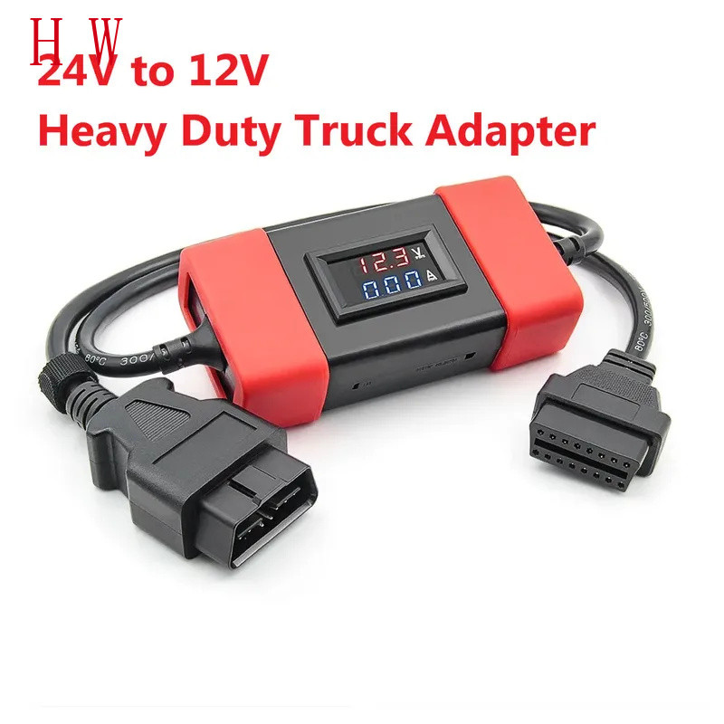 Best 24V to 12V Heavy Duty Truck Diesel Adapter Connector Cable Tools ...
