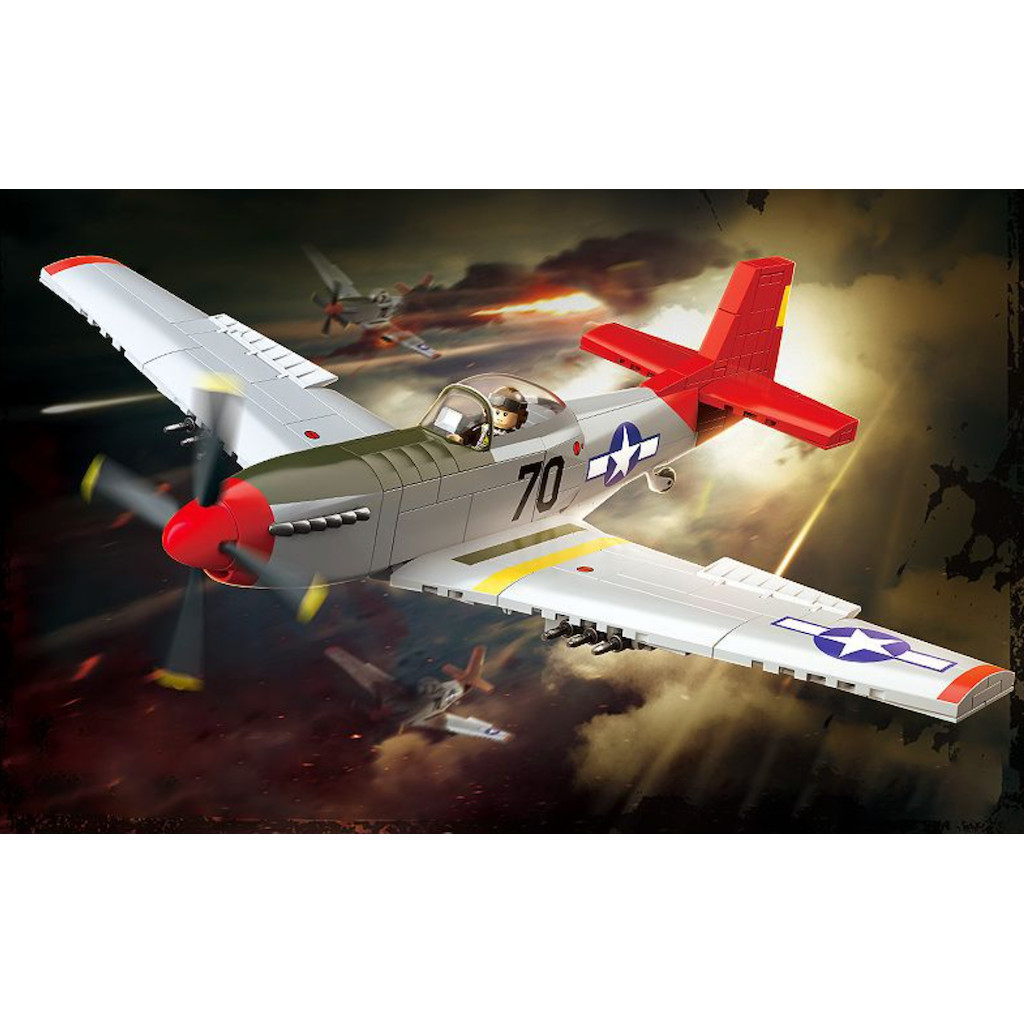 Mytopshop 580PCS MOC P-51D Mustang Air Fighter Aircraft Figure Model ...