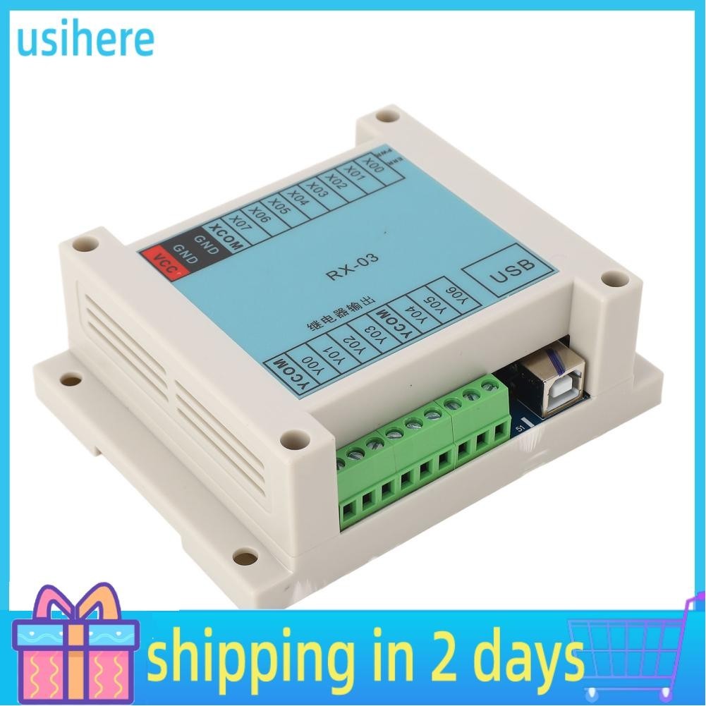 PLC Programmable Logic Controller 8 Input 7 Output Computer Phone Programming Industrial Control ...