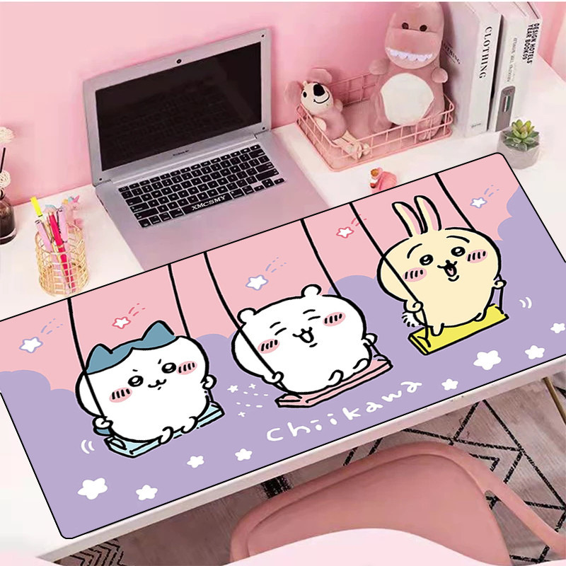 Chiikawa Cute Mouse Pad Large Anime Keyboard Mat Nonslip Deskamt ...