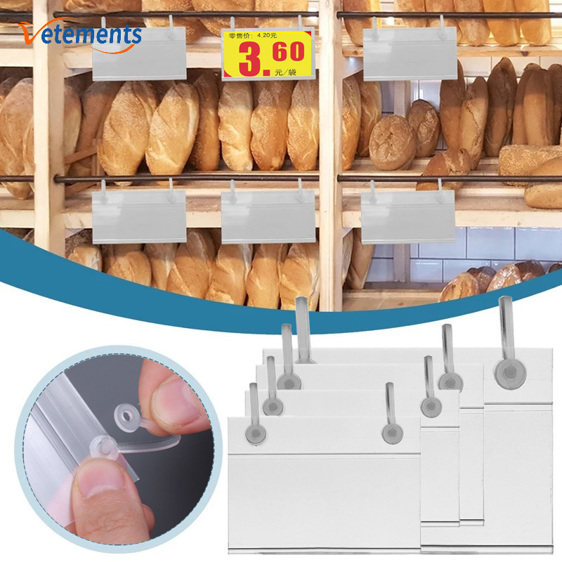 Multi-purpose Price Display Card Transparent Plastic Adjustable Market ...