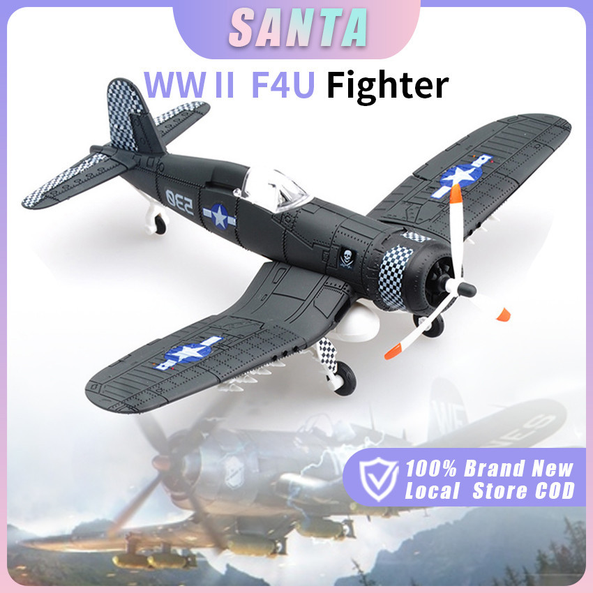 1:48 4D Fighter Jet Assembled Model World War 2 F4U Pirate Corsair ...