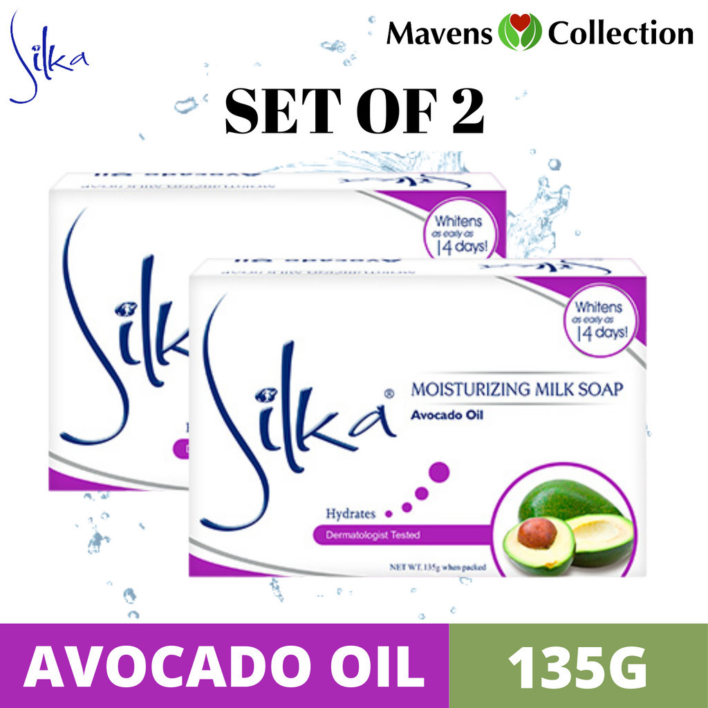 Silka Moisturizing Milk Soap 135g Avocado Oil (SET OF 2) | Shopee ...