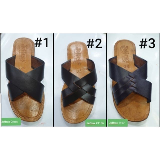 Jeffrox men's pure leather sandals made in the Philippines durable ...