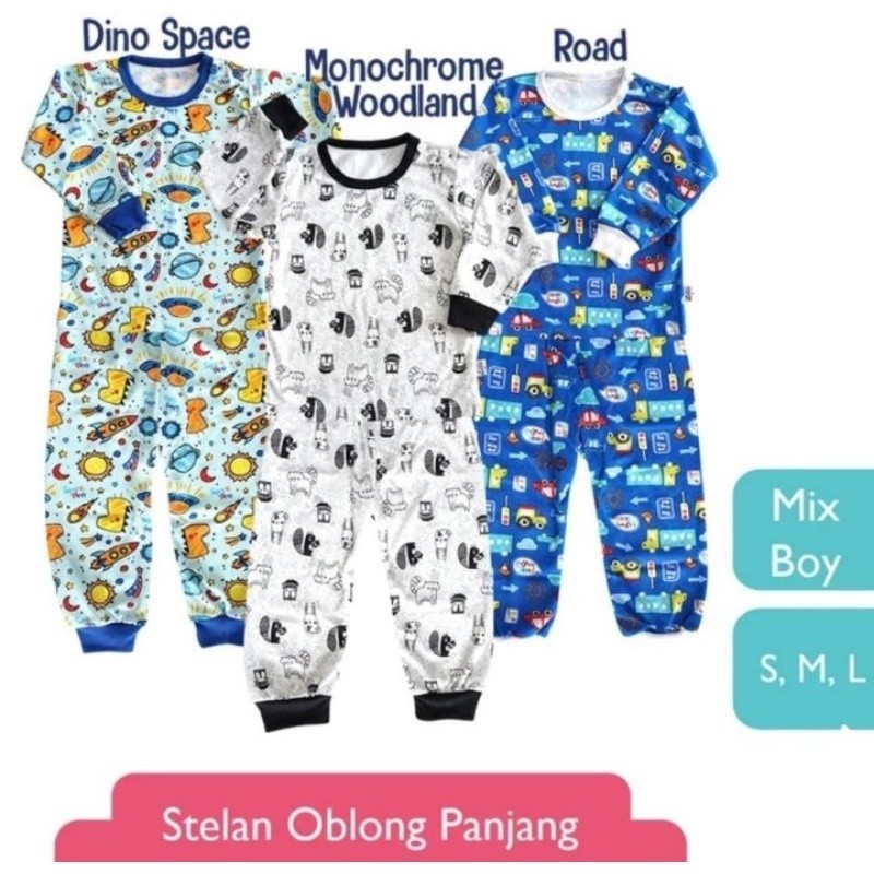 Libby Baby 3-piece Long Set with Space Dino Motif | Shopee Philippines