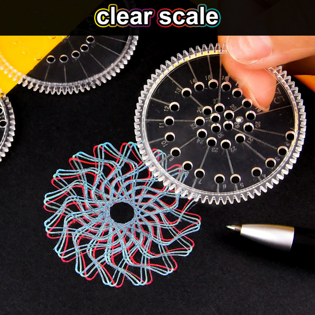 TY 22 Pieces Spirograph Drawing Set Creative Deluxe Drawing Kit TY ...