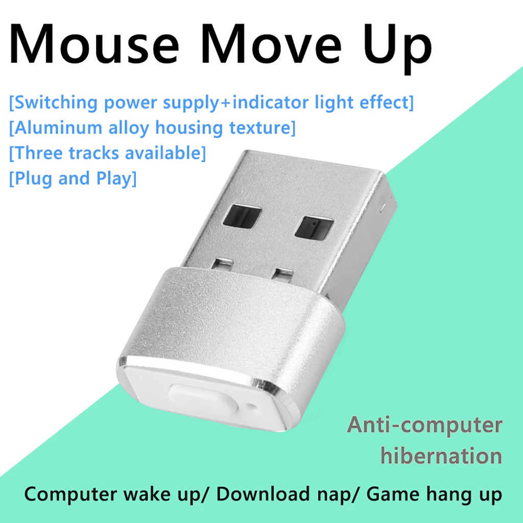Usb Mouse Jiggler External Mouse Emulator Plug-and-play Mouse Jiggler for Laptop Computer ...