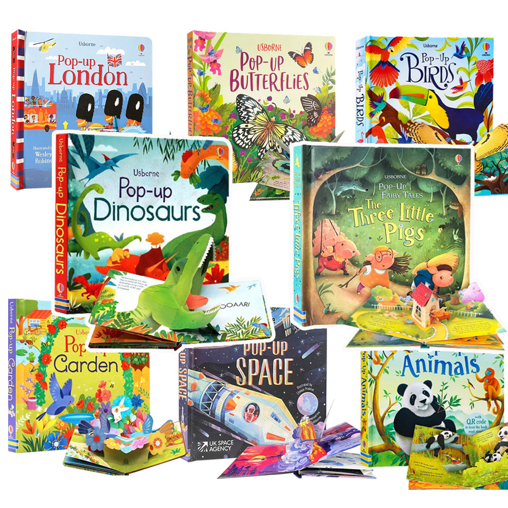 Kids Early Learning Story Books 3D Pop Up Book Bedtime Reading Baby ...