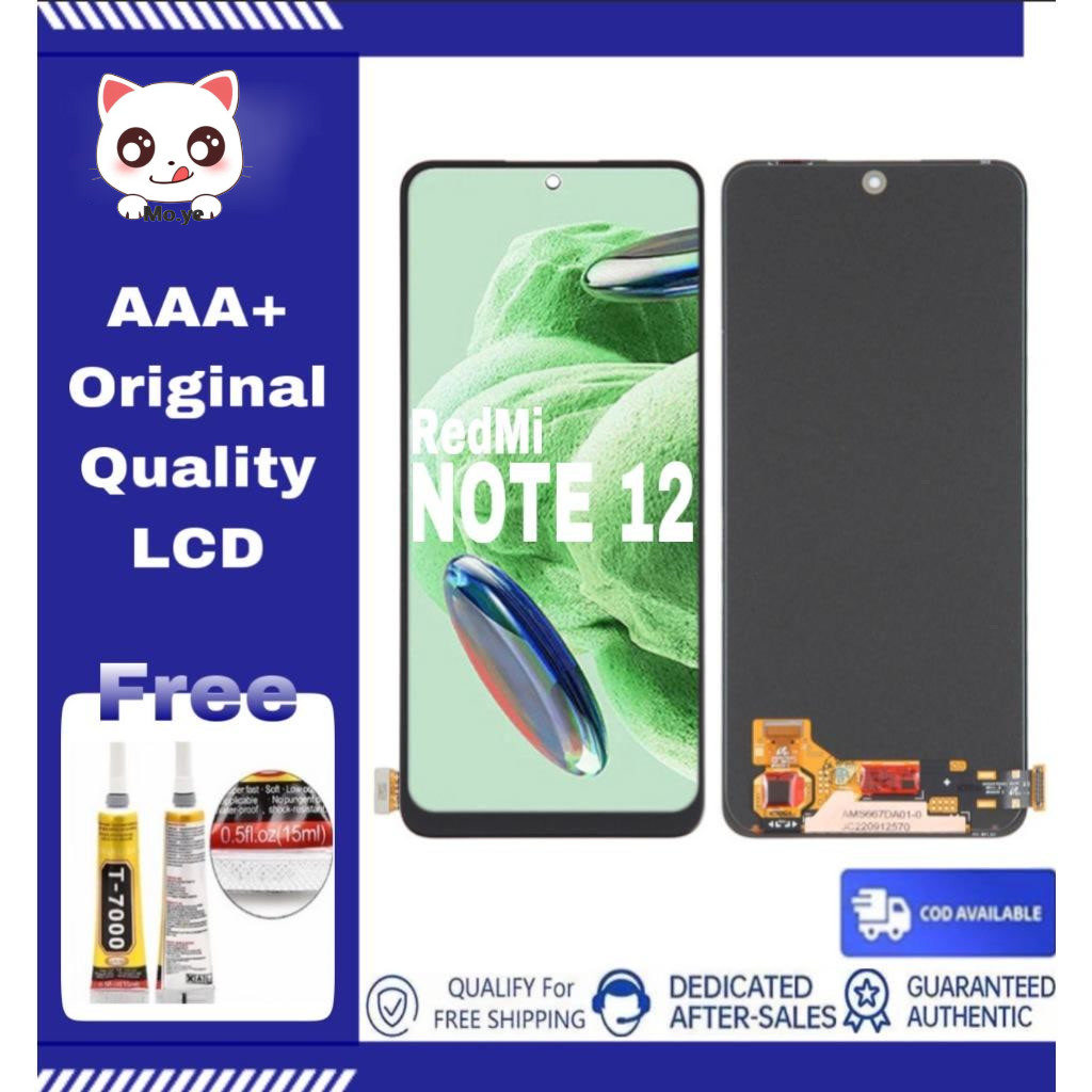 FOR XIAOMI Redmi Note 12 4G/5G LCD Display Touch Screen Replacement#COD ...
