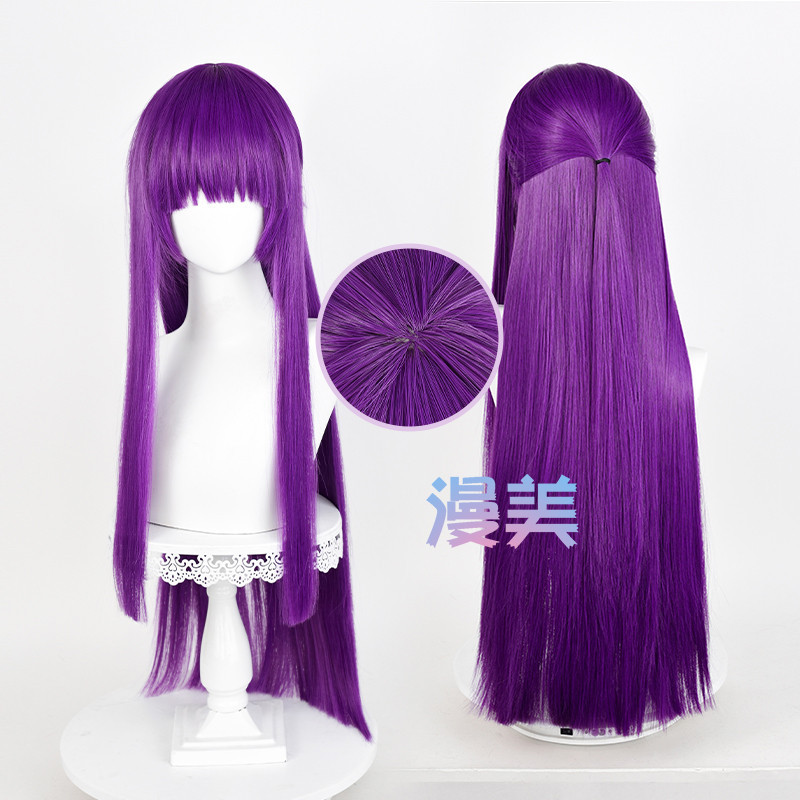 Jecarden Anime Frieren at the Funeral Fern Cosplay Wig Anime Purple ...