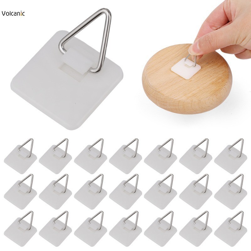 10Pcs Invisible Sticky Board Hook Plate Hangers for Wall Mounted ...