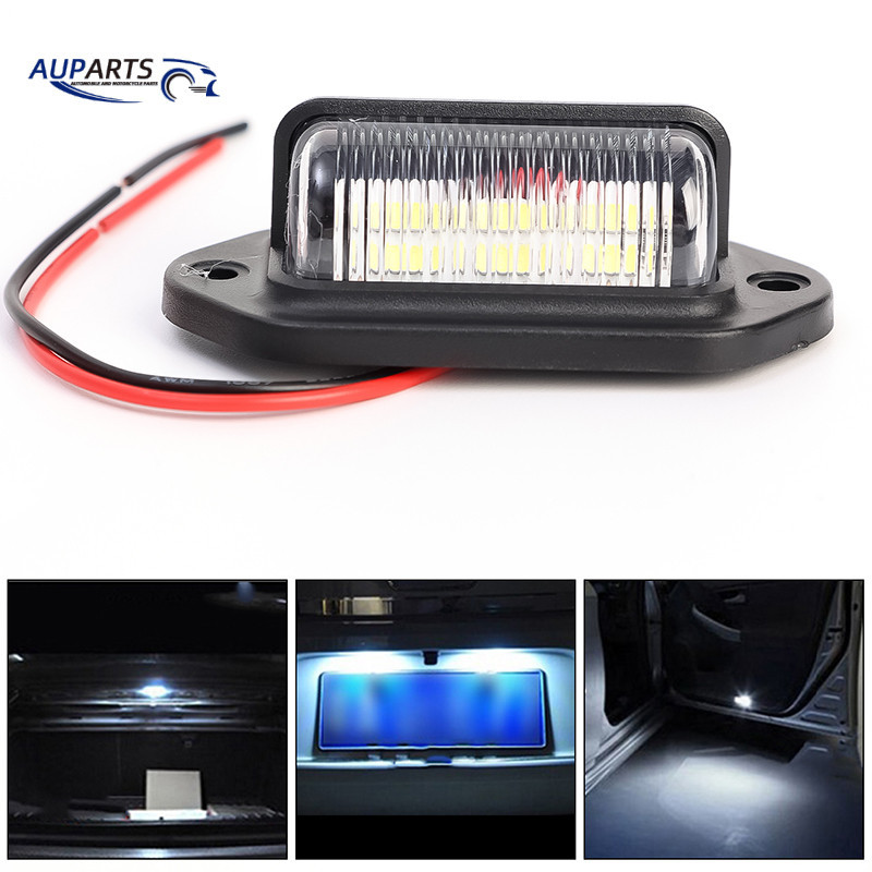 1 Pc High Quality ABS Waterproof Car Number Plate Light 6LED Ultra ...