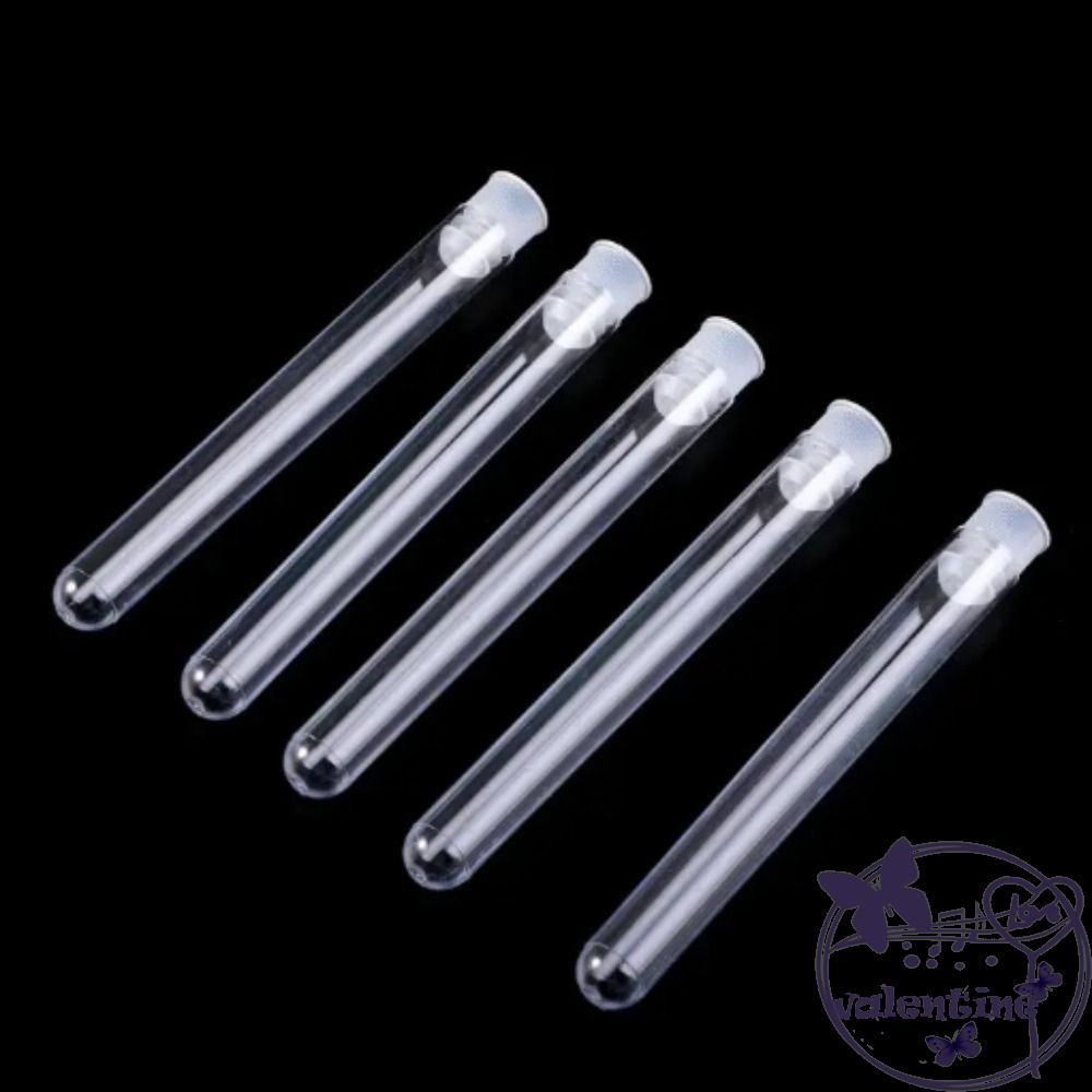 AVALENTINE Plastic Test Tubes, With Screw Cap Transparent Laboratory ...