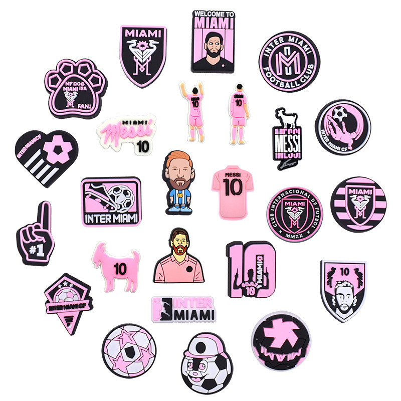 Crocs Jibbitz Lionel Messi Football World Cup Star Cartoon DIY Clog ...