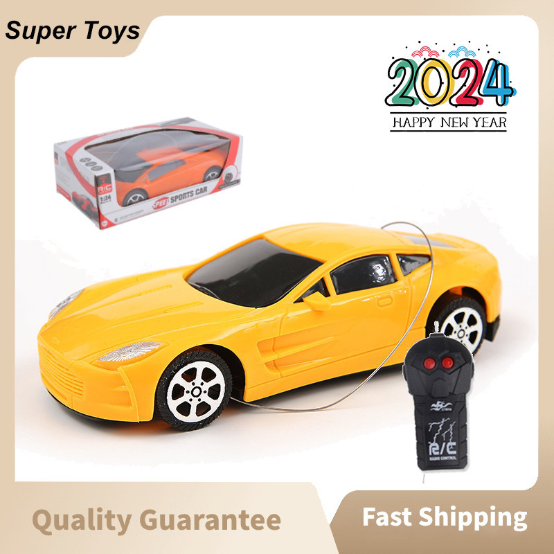 Wireless remote control car 1:24 two-way sports car model electric car ...