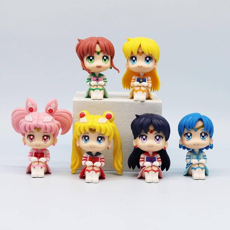 Cleoes Cartoon Dolls Toys Sailor Jupiter Pvc Figurine Sailor Venus