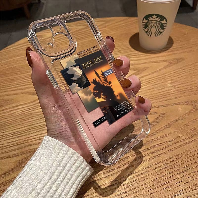 sunset tree shadow space shell for iPhone 15 mobile phone case new ...