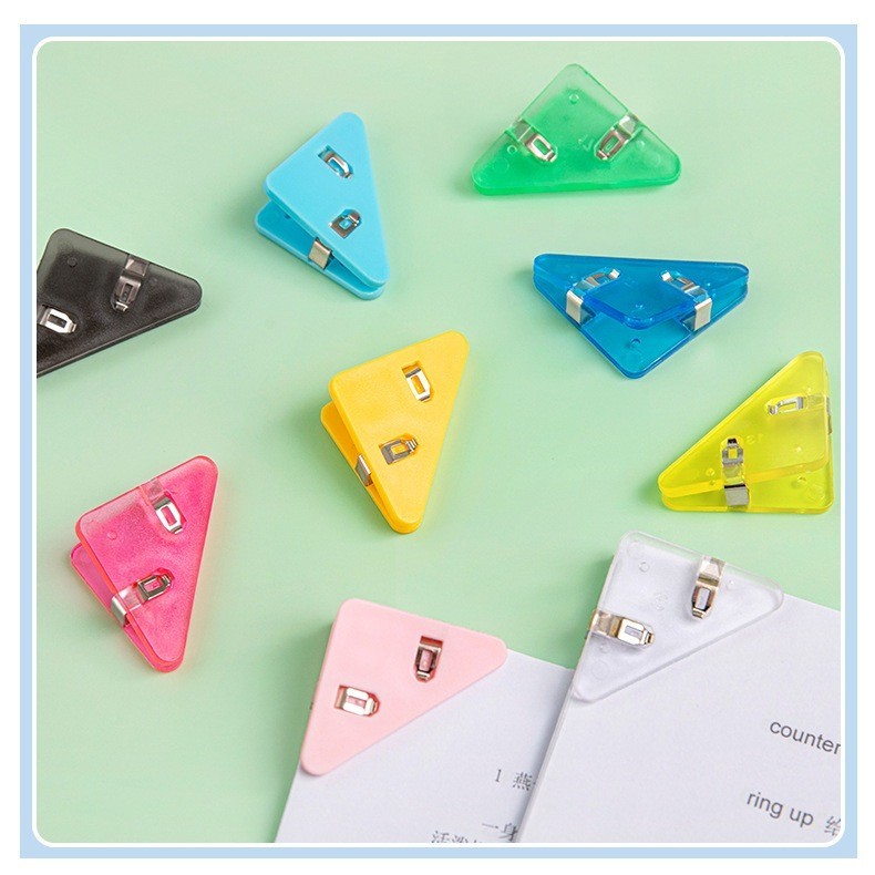 Lively corner anchor, plain transparent file binder triangle fixture ...