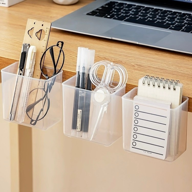 Lucky Fate Wall-mounted Pen Holder Desktop Stationery Storage ...