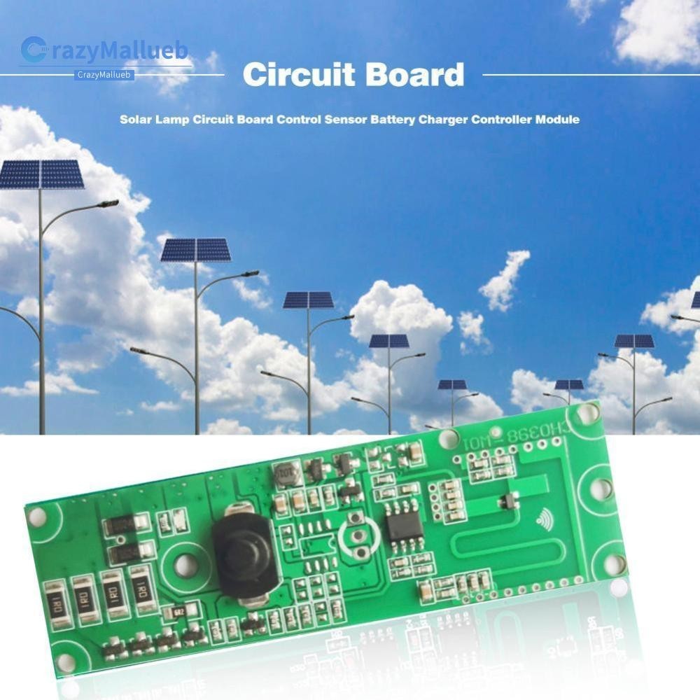 Solar Lamp Circuit Board Control Sensor Battery Charger Controller ...