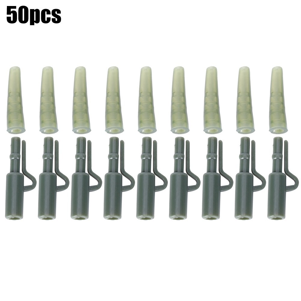 50 Sets Silicone Carp Fishing Fixing Line Quick Changing Connector ...