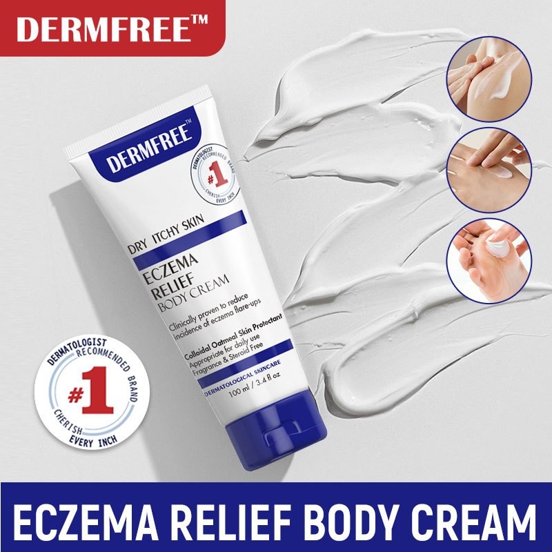 DERMFREE Eczema Cream Antibacterial Relieves Itching Acne scars ...