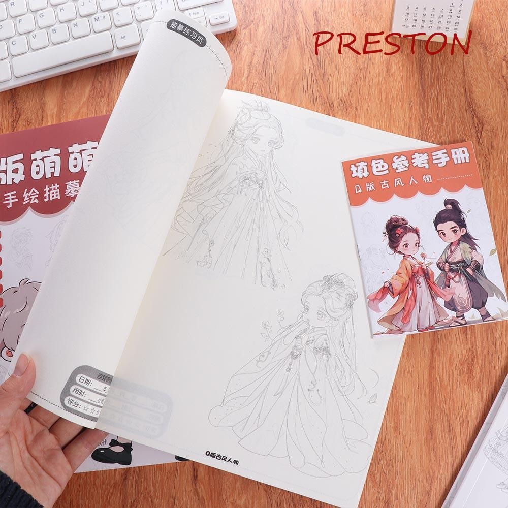 PRESTON Manga Sketching Tutorial, Tracing Novice Zero Basic Comics Line ...