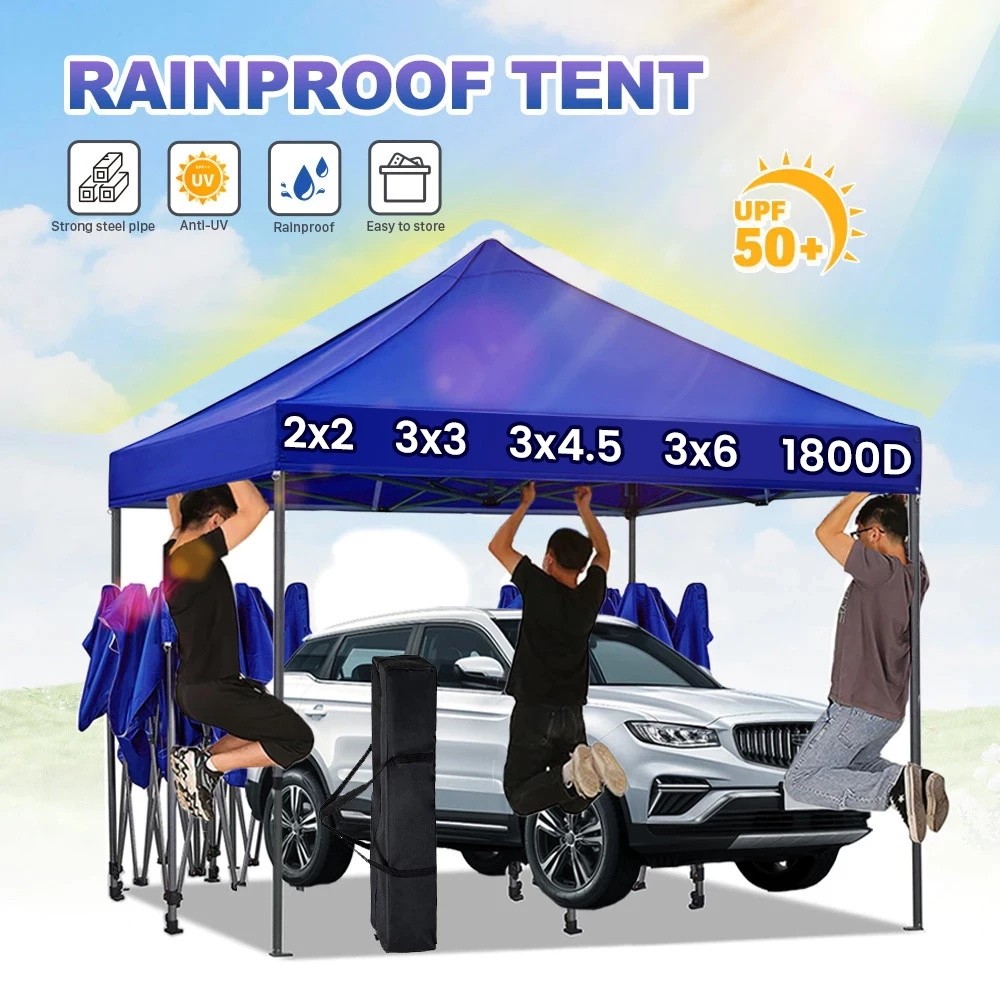 【COD】Folding Retractable Tent 3x3M/3x4.5M HEAVY DUTY Roof Canop ...