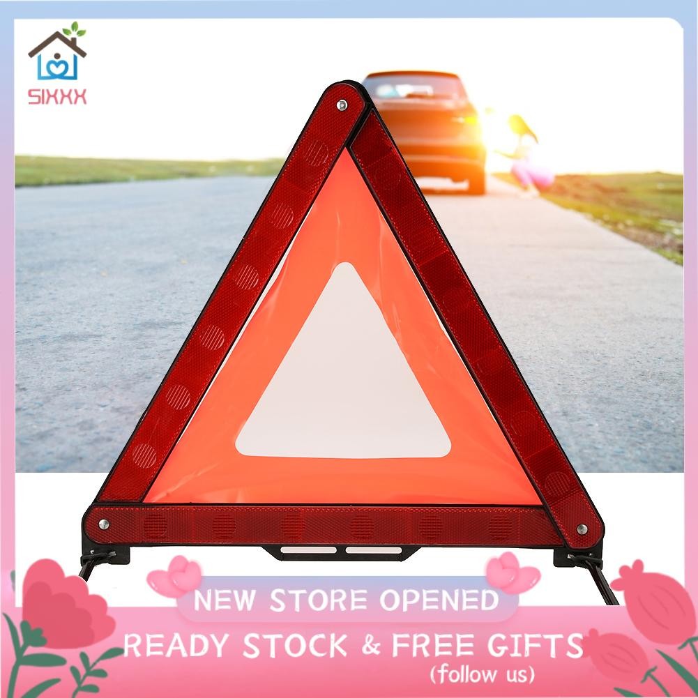 Sixxx Triangular Road Safety Reflectors Foldable Triple Warning ...