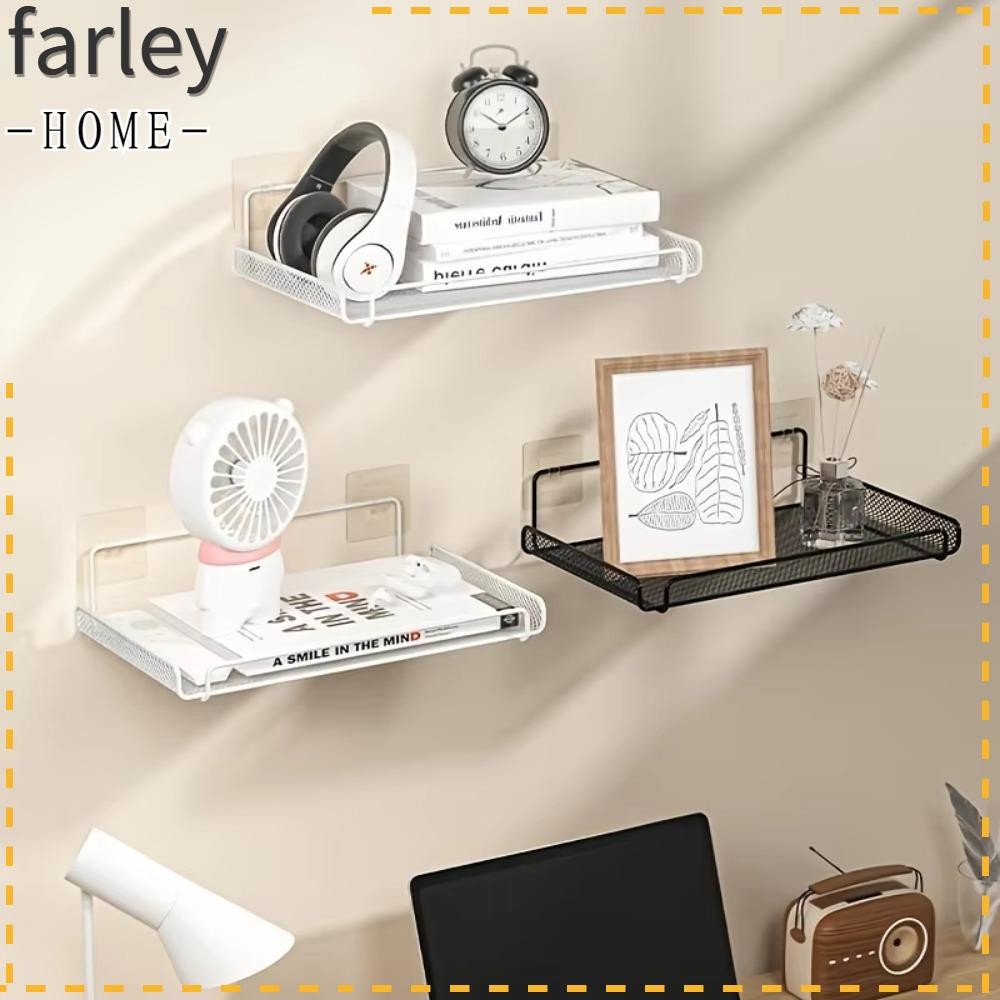 FARLEY Floating Wall Shelves, Stainless Steel Multi-Use Hanging Router ...