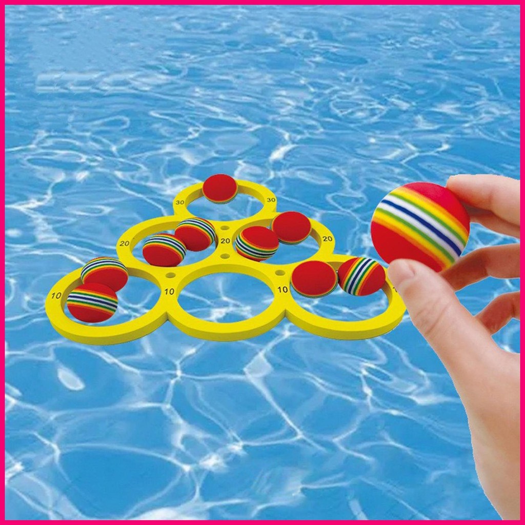 Pool Floating Ball Toss Game Pool Floating Throwing Games Outdoor Games ...