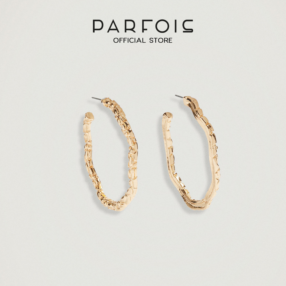 PARFOIS Gold Hoop Earrings for Women's | Shopee Philippines