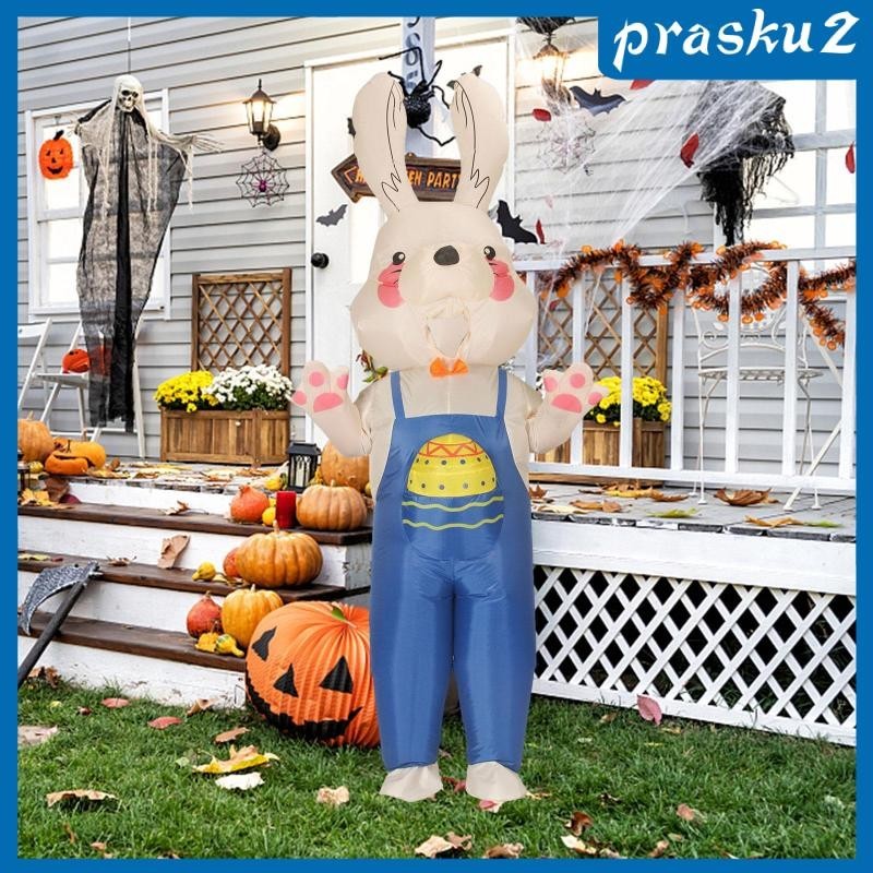 [Prasku2] Inflatable Easter Bunny Costume Clothing Bunny Suit Photo ...