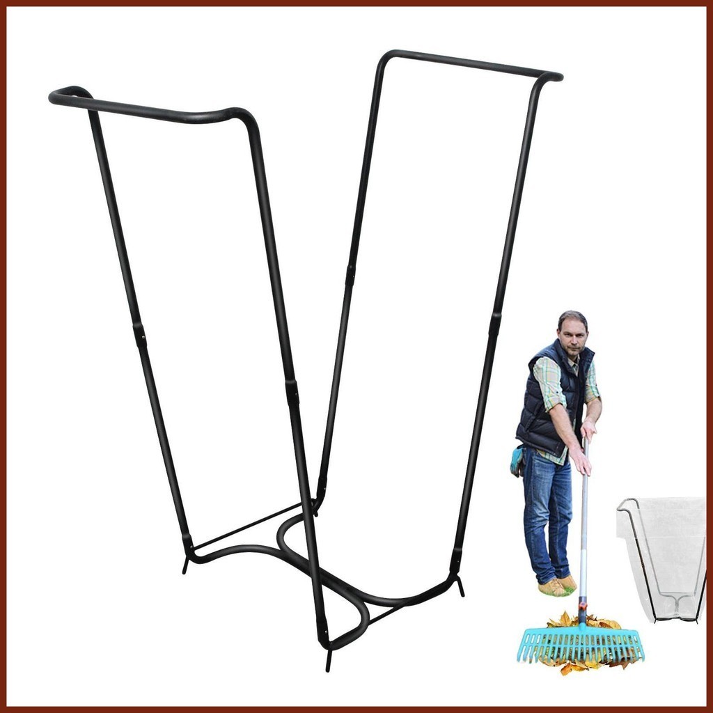 Trash Bag Stand Garbage Bag Frame Metal Support Stand Outdoor Easy to ...