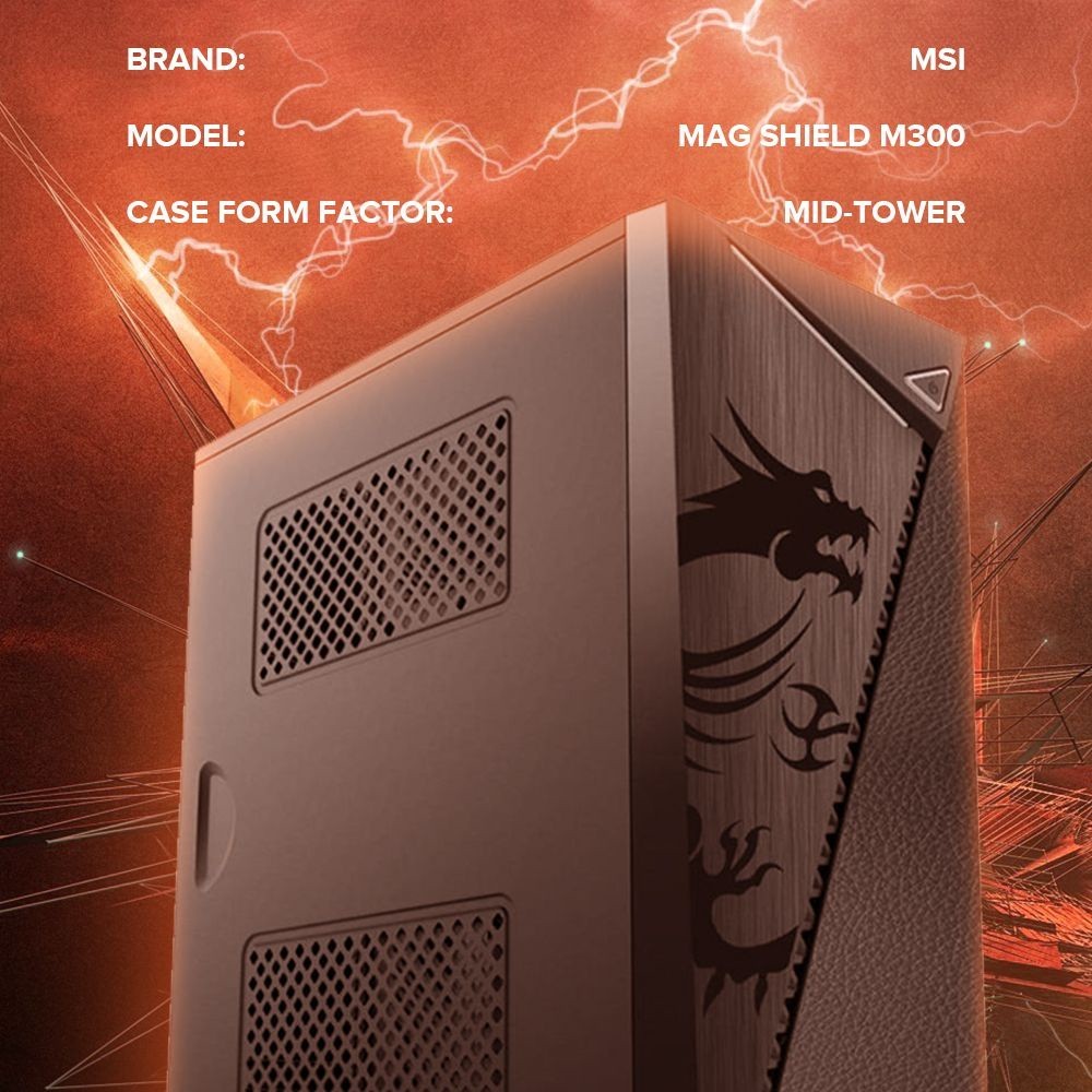 EasyPC| MSI MAG Shield M300/M301 pc case| mATX| Black | Shopee Philippines