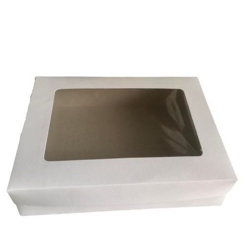 9" x 12" x 3" Ordinary White Box (With Cellophane Window) | Shopee ...