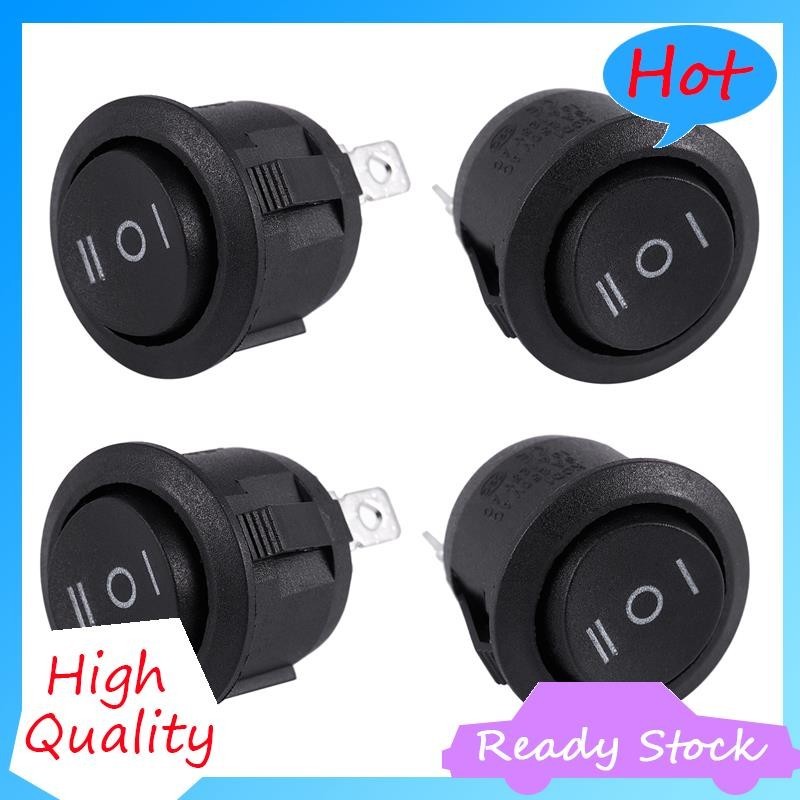 4 x AC 6A/250V 10A/125V 3 Pin SPDT ON/OFF/ON 3 Position Round Boat ...