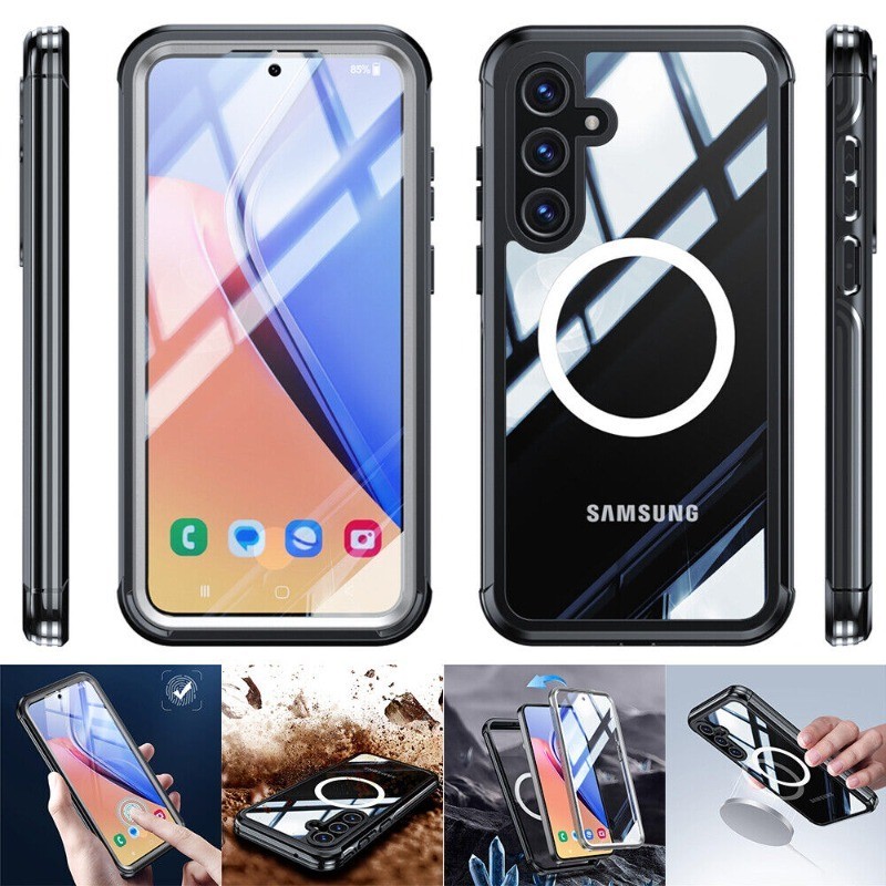 For Samsung Galaxy A55 5G Shockproof Case 360° Full Body Clear Cover ...