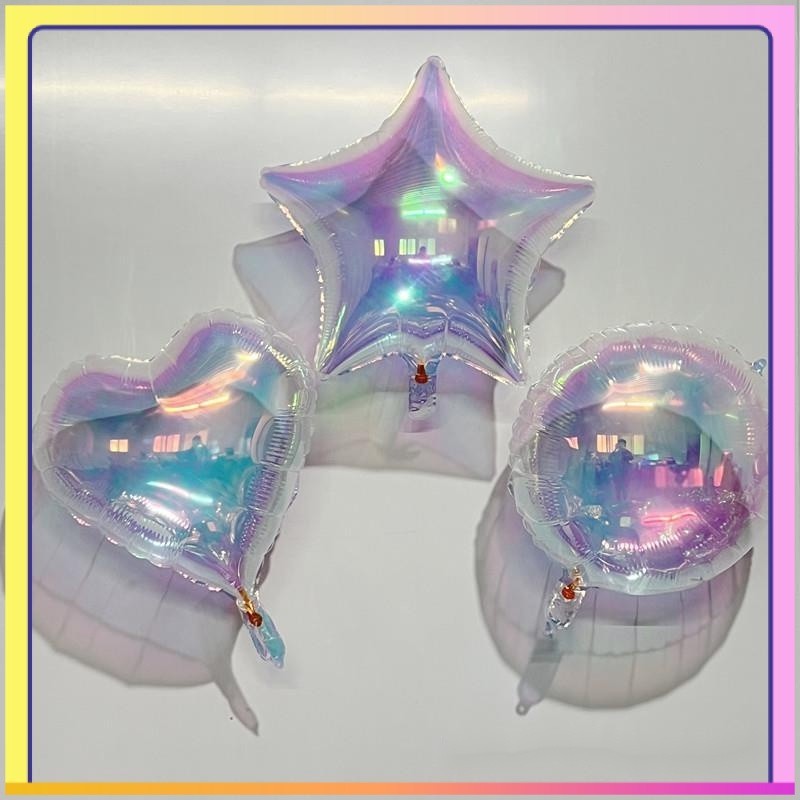 Transparent Colorful Gradient Five-Pointed Star Balloon Love Balloon ...