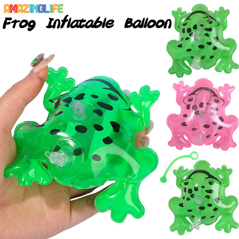 [Top Selection] Inflatable Compact Cartoon Frog Model Luminous Balloon ...