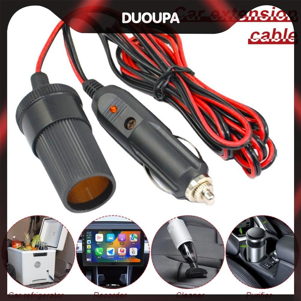 2M/5M Car Lighter Extension Cable 12/24V 10A Car Socket Power Adapter ...