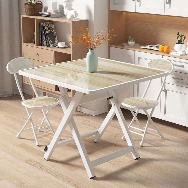 Folding Table Family Simple Dining Table New Edge Square Table Outdoor ...