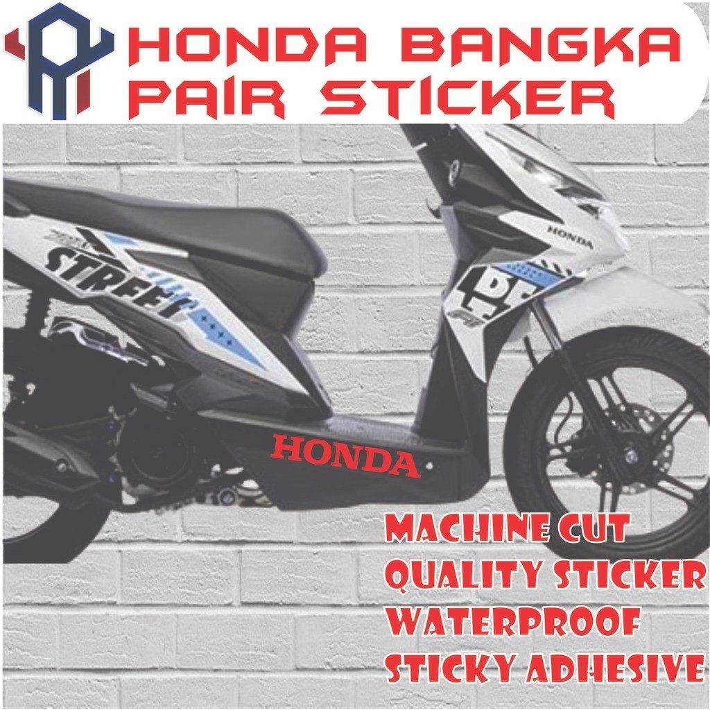 Honda Bangka Side Skirt Underneath pair left and right diecut ...